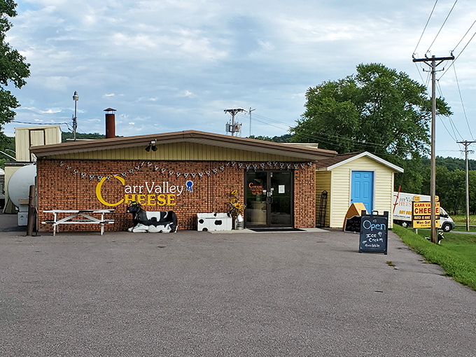 Carr Valley Cheese: Unassuming on the outside, cheese wonderland on the inside! It's like finding Narnia in your neighbor's garage.