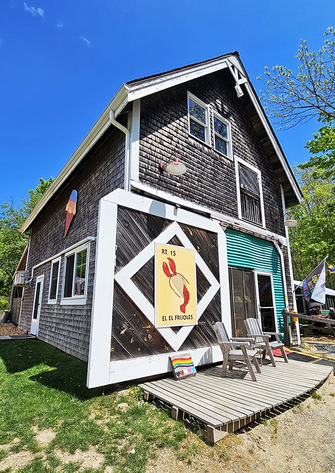 El El Frijoles: Where Maine lobstermen trade their buoys for burritos. This quirky barn-turned-taqueria is a feast for the eyes and stomach.