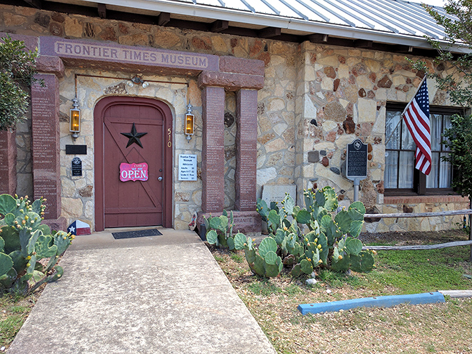 Howdy, partner! This frontier museum's entrance is more inviting than a cold beer on a hot Texas day.