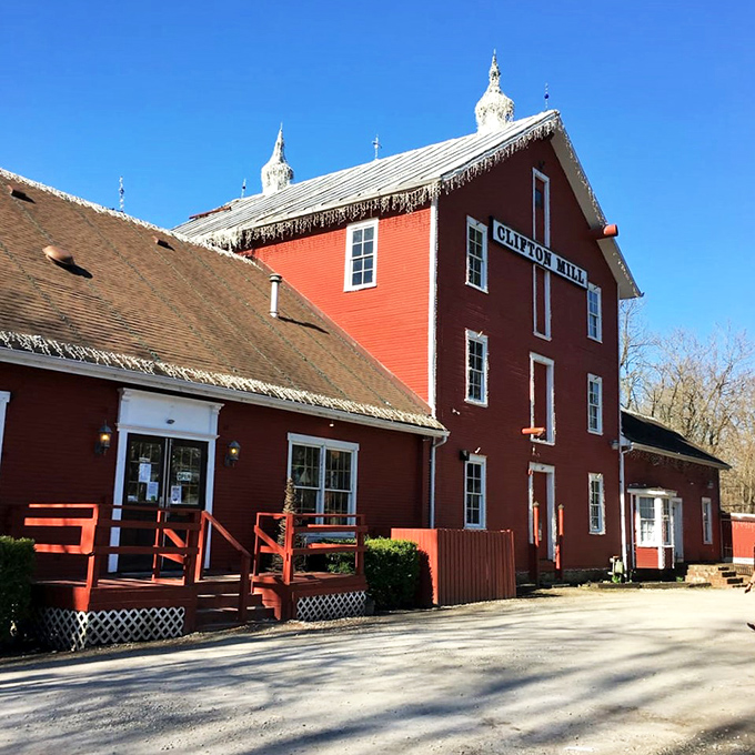 Historic Clifton Mill: Where scenic views meet scrumptious pies. It's like eating dessert in a postcard &ndash; pinch yourself, it's real!