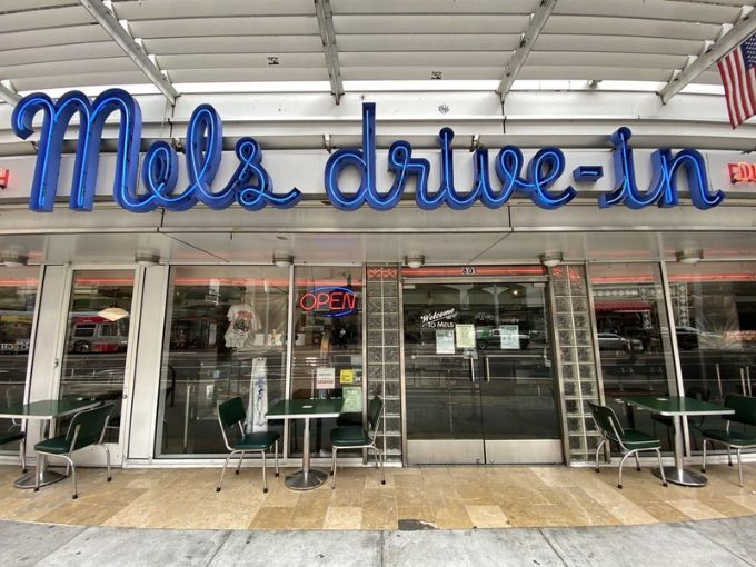 Mel's Drive-In: San Francisco's answer to time travel! Grab a booth, order a shake, and watch the decades melt away.