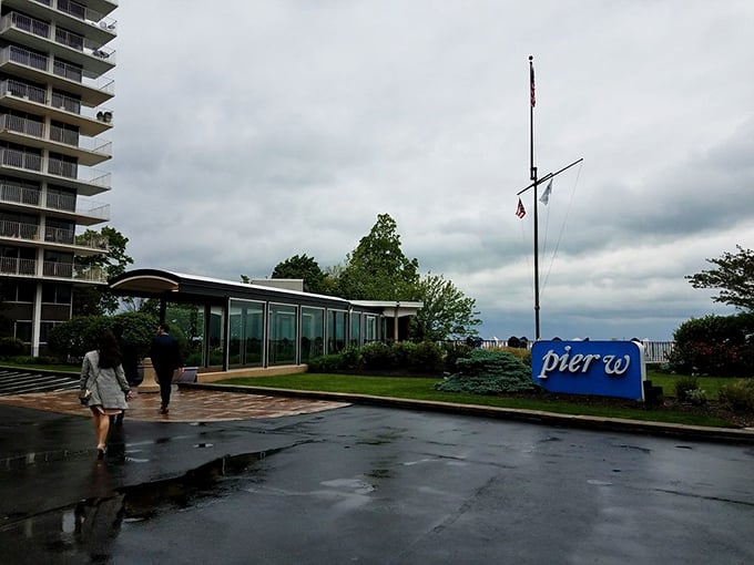 Pier W: Where James Bond meets Captain Nemo. This sleek structure juts out over Lake Erie like a yacht ready to set sail.