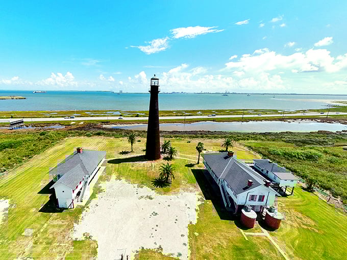 Point Bolivar Lighthouse: The tough guy of Texas beacons. It's weathered storms and spring break parties since 1872.
