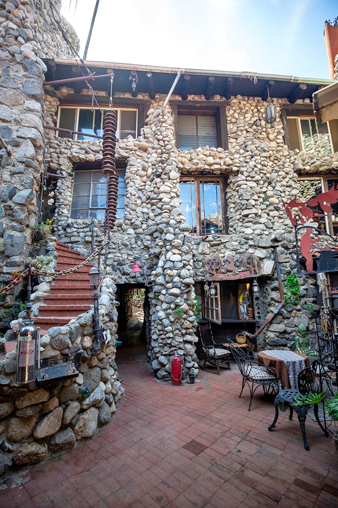 Rubel Castle: Where one man's trash became a whimsical treasure. It's like Minecraft came to life in Glendora!