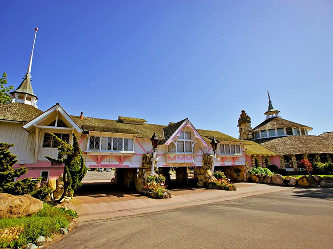The Madonna Inn: Where pink isn't just a color, it's a way of life. It's as if Barbie's Dream House and a five-star resort had a fabulous baby.