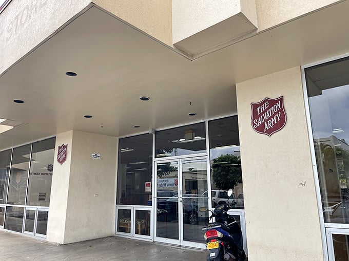 "The Salvation Army: Where shopping and good deeds collide in a whirlwind of vintage finds. It's like karma, but with better accessories!"