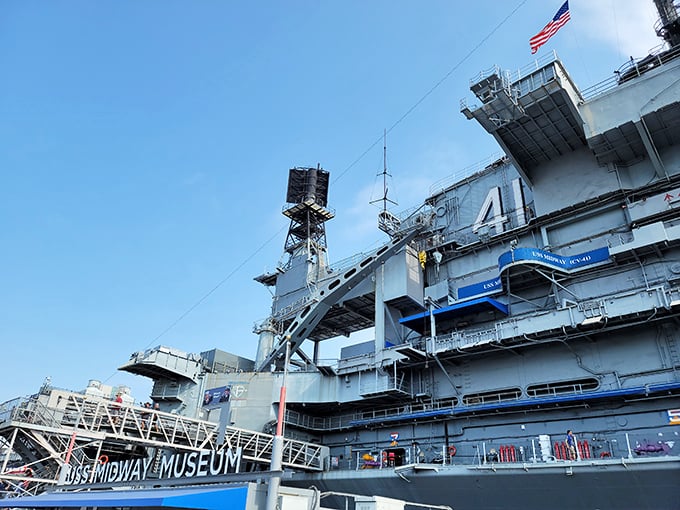 Ahoy, aviation enthusiasts! The USS Midway Museum is a floating city of wonders. It's like SimCity met Top Gun and had a baby.
