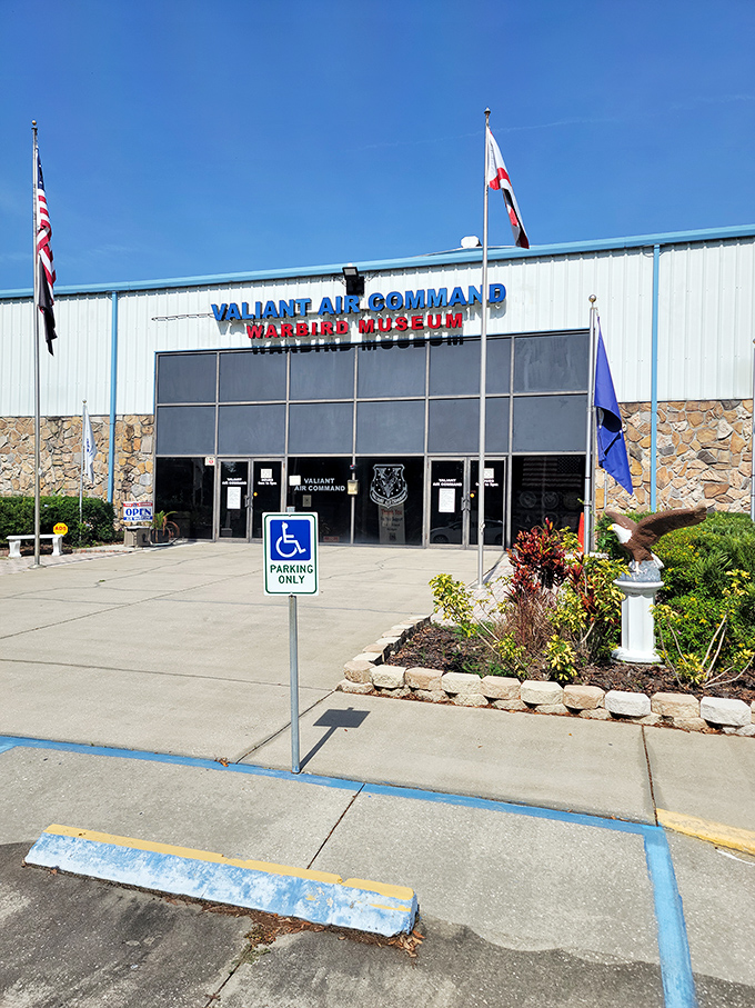 Valiant by name, impressive by nature. This museum's facade is just the boarding pass to an thrilling journey through aviation history.