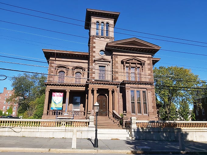 Victoria Mansion: Where Victorian opulence meets modern-day jaw-dropping! This architectural confection is fancier than a cat in a tuxedo.
