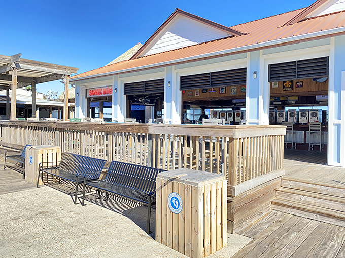 Surfboards, fishing nets, and cocktails brighter than a toucan's beak. Bamboo Willie's is a tropical fever dream come to life.