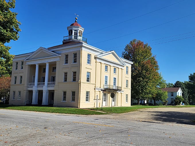 Bishop Hill's historic buildings stand tall, as if saying, "We were here before your great-grandpa was a twinkle in his papa's eye!"