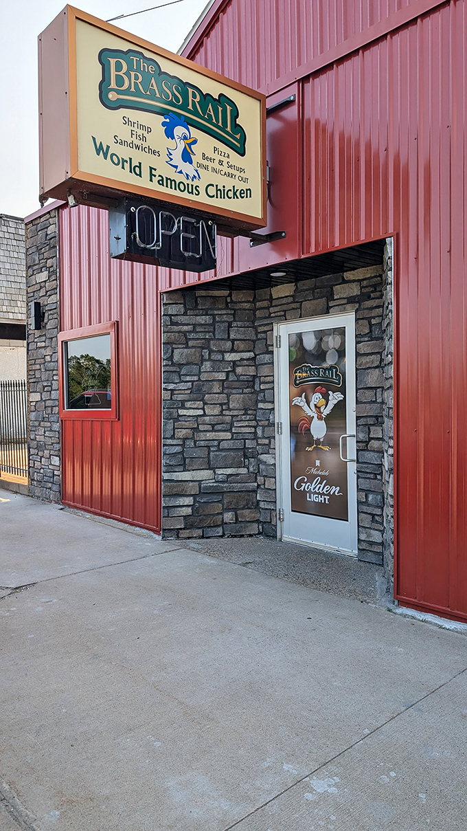 Clucking marvelous! The Brass Rail's bold signage promises poultry perfection. Time to find out if their chicken really rules the roost!