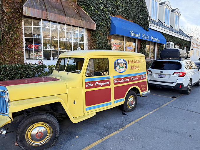 Yeehaw for yeast! Erick Schat's vintage delivery truck is a time machine to when bread was king and gluten was your best friend.