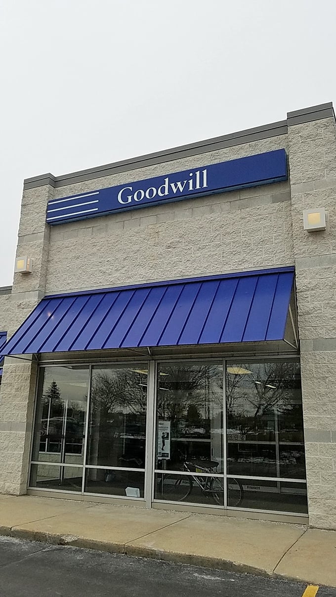Windows of opportunity (and great deals). This Goodwill store is like a real-life treasure chest, no pirate map required.