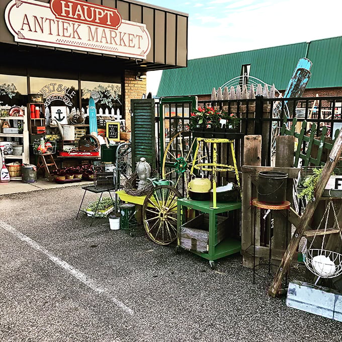 Rustic elegance meets vintage charm at Haupt Antiek. Warning: May cause sudden urges to redecorate your entire home in farmhouse style.