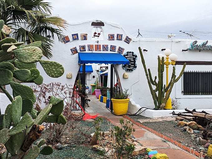 Part hacienda, part spice emporium. Los Dos Molinos is where chile peppers go to show off their moves.