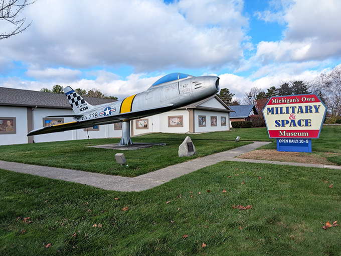 Roger that! This museum's exterior may be unassuming, but inside lies a treasure trove of courage, sacrifice, and Michigan pride.