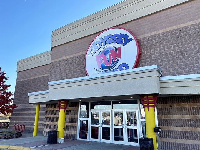 "Game on, grown-ups! This neon-drenched paradise invites adults to trade spreadsheets for joysticks in a quest for high-score glory."