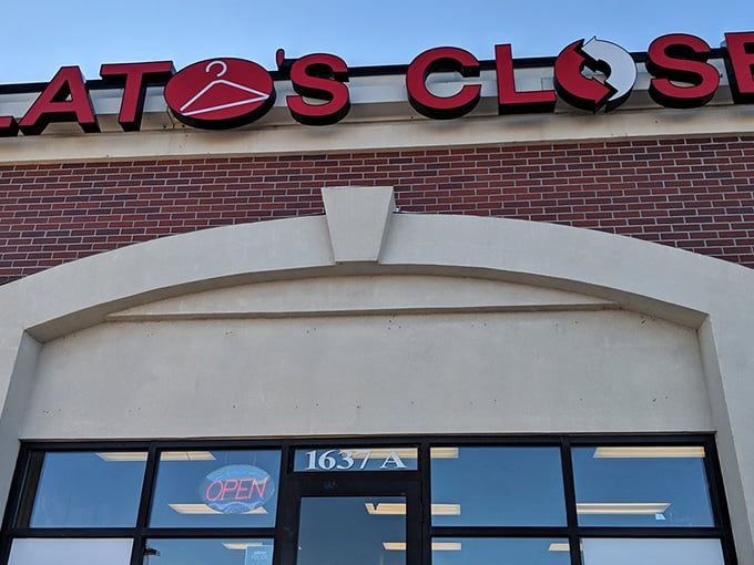 Cheyenne's Plato's Closet: The fountain of youth for your wardrobe. Its modern exterior promises a interior filled with fashion finds that won't break the bank.
