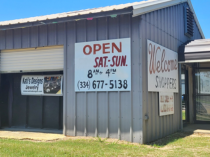 Sadie's Flea Market: Come for the deals, stay for the unexpected finds! Where else can you buy a lawn gnome and a vintage typewriter in one stop?
