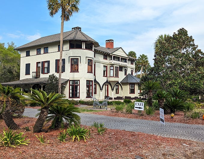 Stained glass galore! Stetson Mansion's windows are so colorful, you'll feel like you're living inside a kaleidoscope.