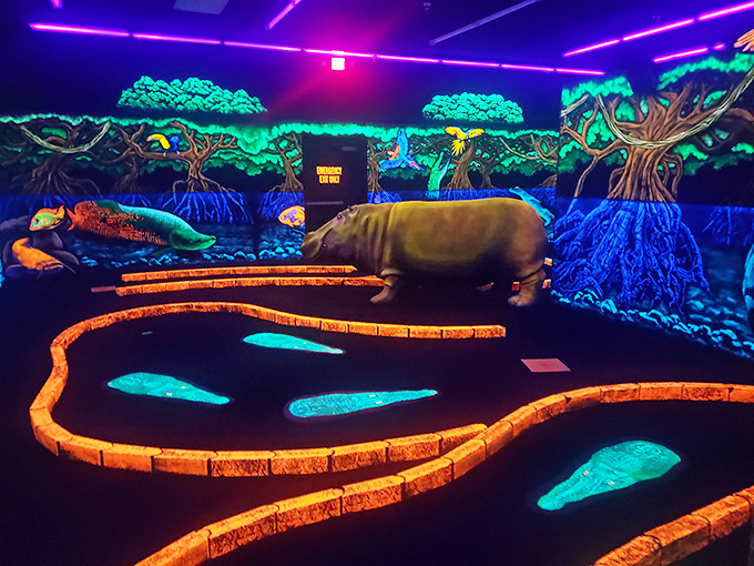 Who needs an African safari when you've got Swingin' Safari? Here, the only thing wilder than the 'animals' is your golf swing.