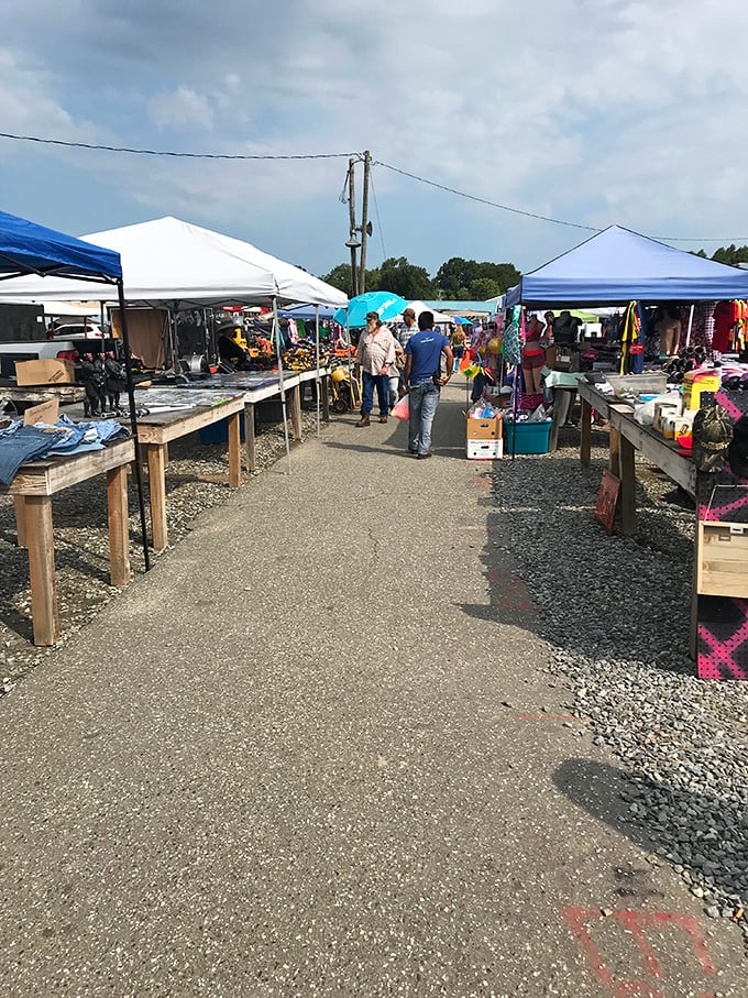 Rows of treasures under open skies: The Barnyard Flea Markets offer a shopping adventure that's part treasure hunt, part social gathering.