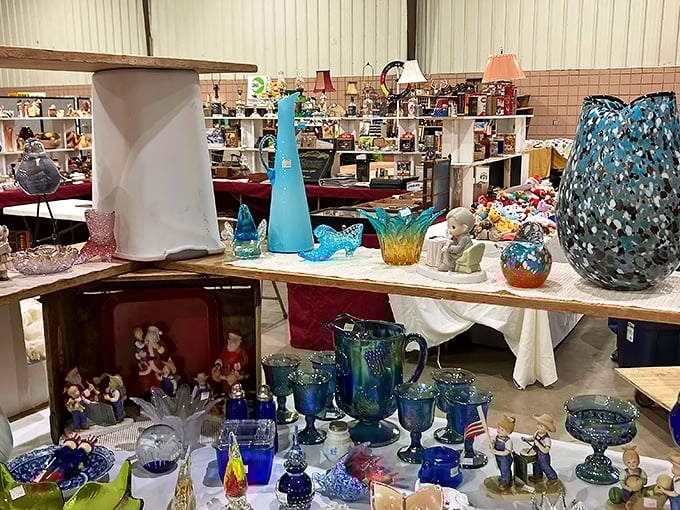 Organized chaos at its finest! From vintage vinyl to quirky collectibles, it's a feast for the eyes and wallet.