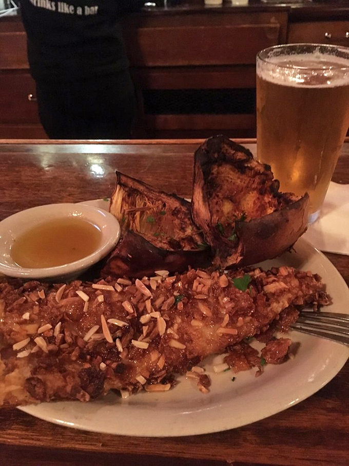 Almond-crusted walleye: Because sometimes, fish deserve to dress up fancy too. A crunchy, nutty twist on a Midwest favorite.