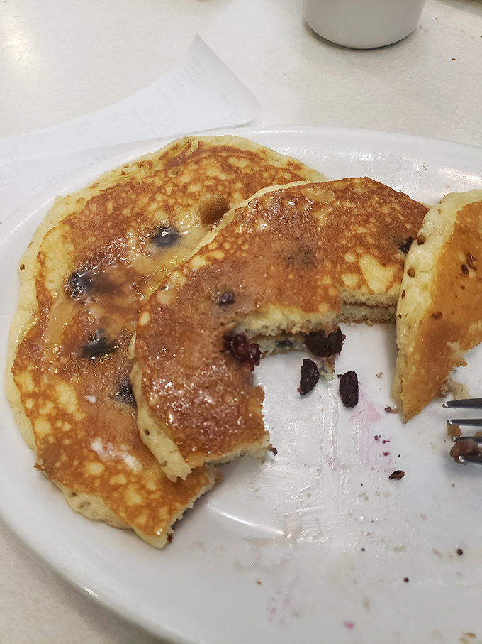 These pancakes are so good, they might just make you forget about your New Year's resolution. But hey, life's too short for regrets, right?