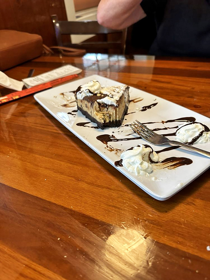 Peanut butter pie perfection! It's like your childhood favorite grew up and got a beach tan. Resistance is futile.