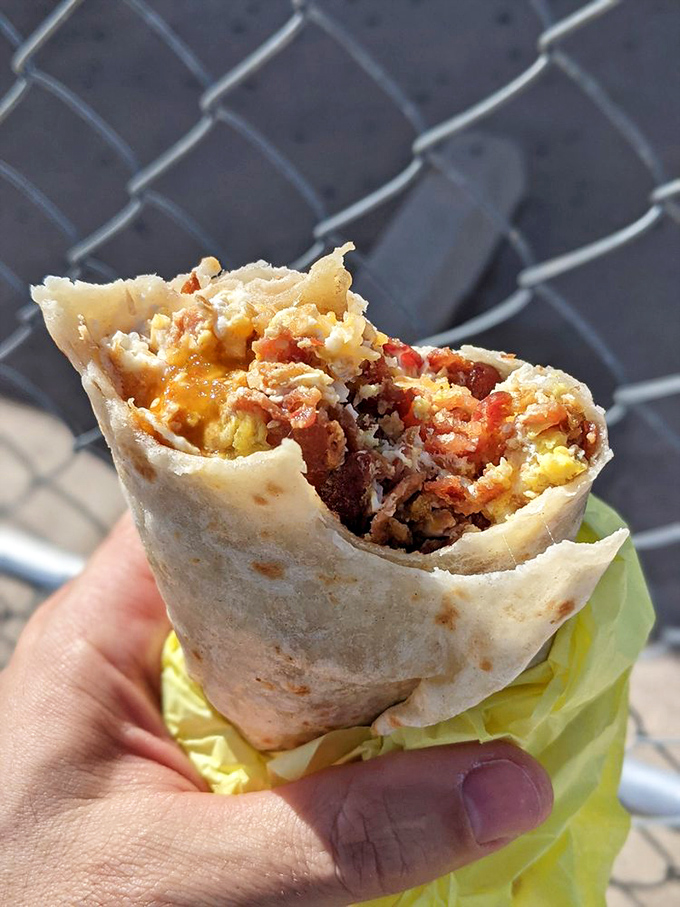 Rise and shine, it's breakfast burrito time! This handheld happiness is the perfect way to kick-start your day.