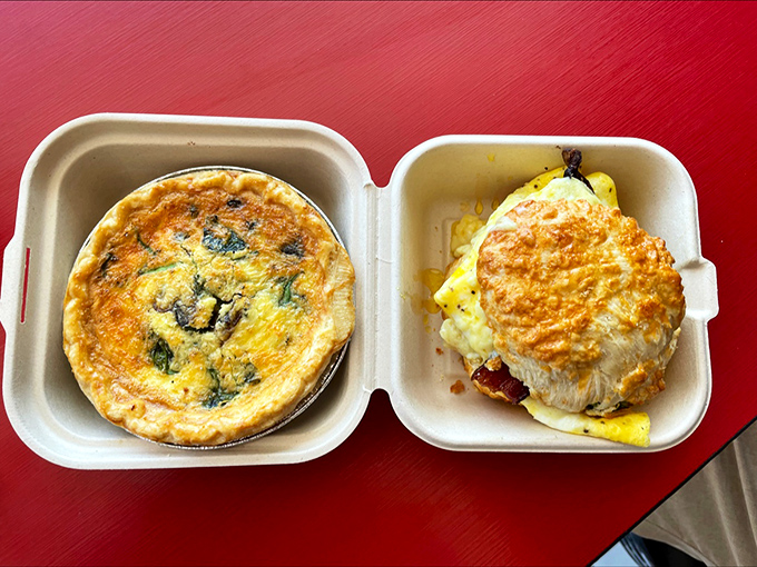 Breakfast of champions? More like breakfast of food poets. This quiche duo is a morning sonnet on a plate.