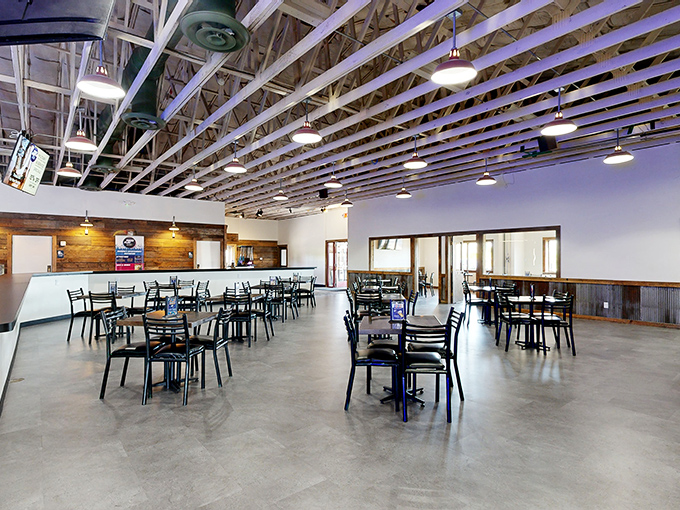 Take a breather in this spacious dining area. It's cleaner than my kitchen after the grandkids "help" with dishes. Perfect spot to refuel and plan your next adventure.