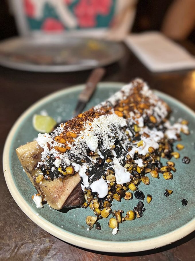 Holy guacamole! This grilled avocado is living its best life, dressed up and ready to party on your plate.