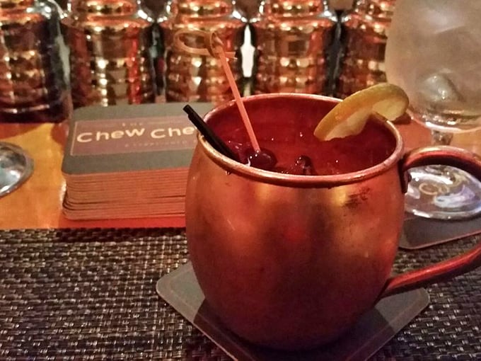 Holy Moscow Mule! This copper mug isn't just eye candy &ndash; it's holding a Florence Mule that'll kick your taste buds into high gear.