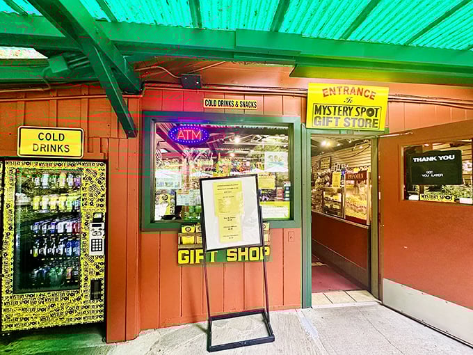 Souvenirs that defy explanation! Stock up on mind-bending mementos and snacks to fuel your gravity-defying journey.