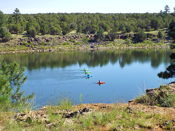 Kayak your worries away on this serene lake. It's like yoga, but with better views and less pretzel-like positions.