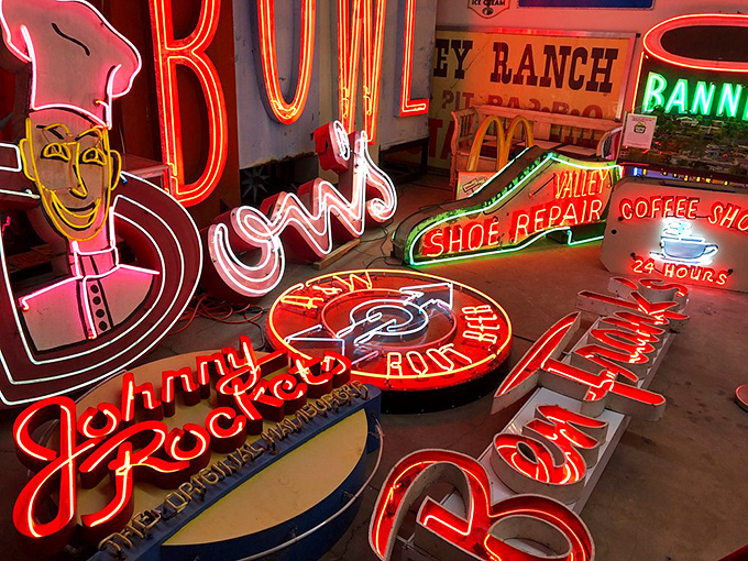 Neon dreams come alive! This dazzling display is like a Las Vegas showgirl kicked it up a notch. Who needs sunglasses at night when you've got this glow?