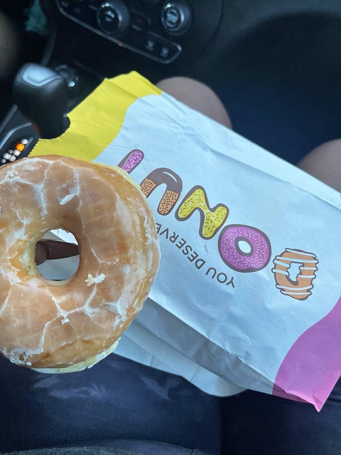 The holy grail of donuts! This original glazed beauty is so perfectly formed, it could make Michelangelo's David feel a bit insecure.