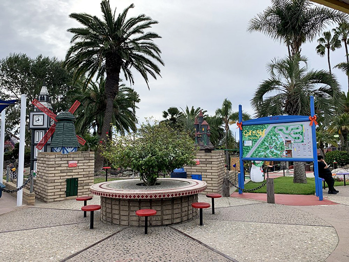 Take a breather between rounds at this charming oasis. Perfect for plotting your next putt or enjoying a well-earned ice cream break.