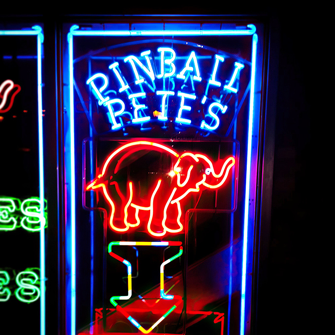 This sign is like a beacon of fun in the night. Follow the neon, folks &ndash; good times await!