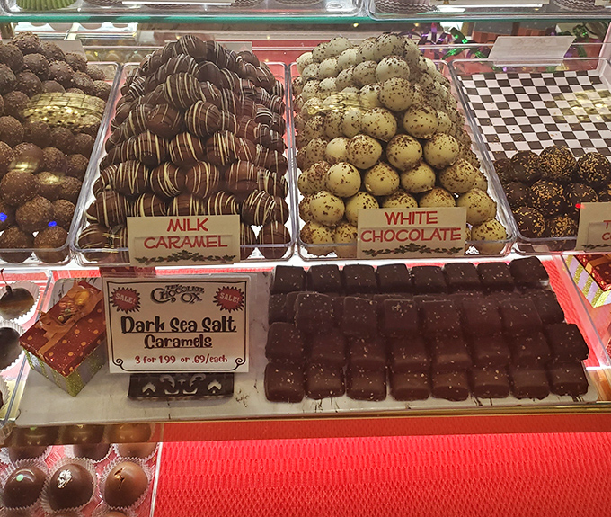 Chocolate's greatest hits, all in one place! This truffle assortment is like a box of edible jewels, each one a tiny treasure.