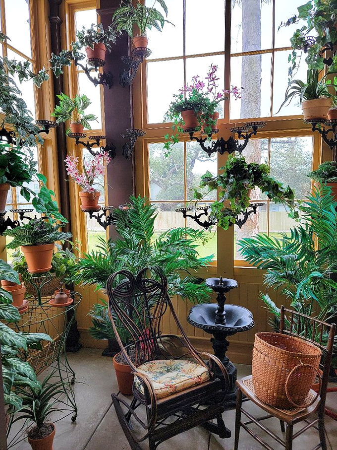 Who needs a greenhouse when you can have this indoor jungle? It's like Jumanji meets Victorian tea party &ndash; just don't expect any board games to come to life!