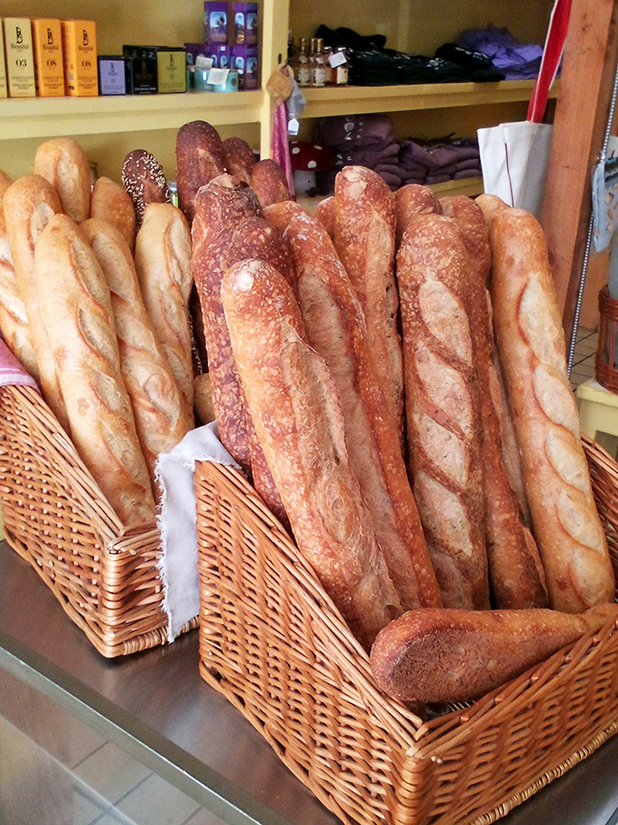 Baguettes standing tall like edible skyscrapers. Who needs the Eiffel Tower when you've got these beauties?