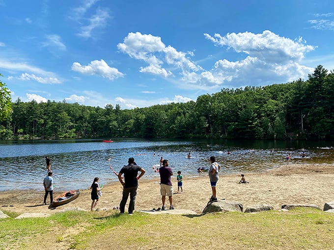 Beach day, Massachusetts style: Where the water's as refreshing as a cold Sam Adams on a hot summer day.