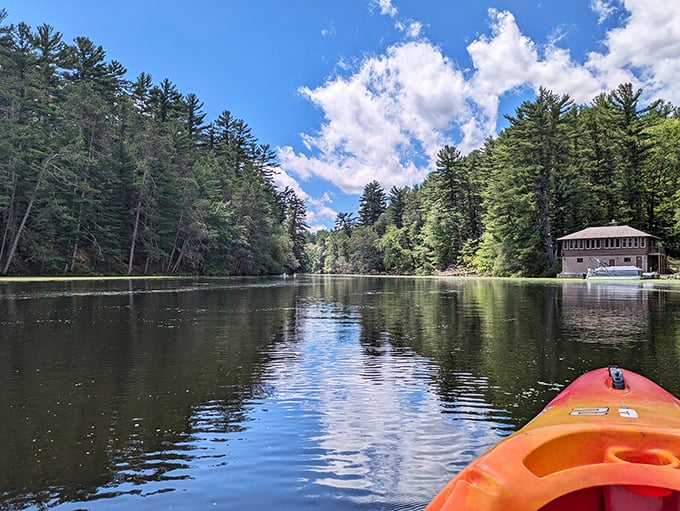 Paddle your way to peace: Where the water's so calm, you'll swear you're gliding through the sky. Cloud-watching optional, but highly recommended.