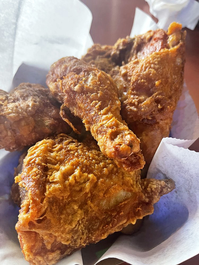 A plate of pure comfort. This chicken looks like it could cure anything from a bad day to the common cold.