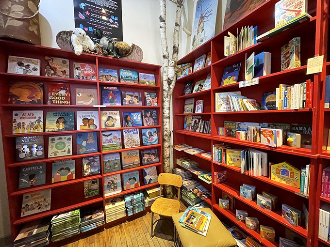 Where wild imaginations roam free! This cozy nook is every child's dream - and let's face it, every adult's secret hideout too.