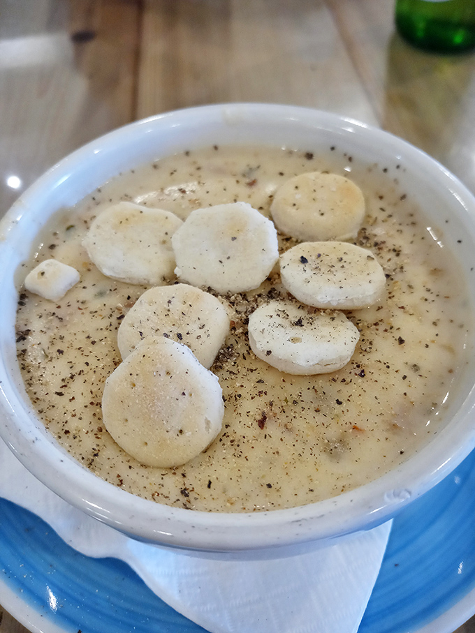 Clam chowder: now with bonus clams! It's like finding an extra fry at the bottom of the bag, but way more delicious.